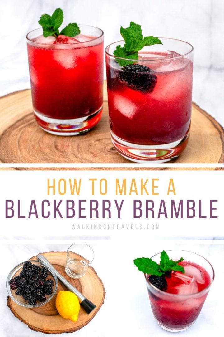Blackberry Bramble Cocktail Recipe brings the taste of Washington State