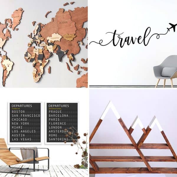 Unique and Funky Travel-Inspired Home Office Set Up Ideas